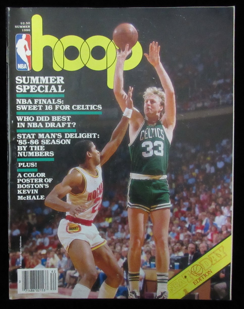 Summer 1986 Hoop NBA Magazine with Larry Bird on the cover 189167 ...