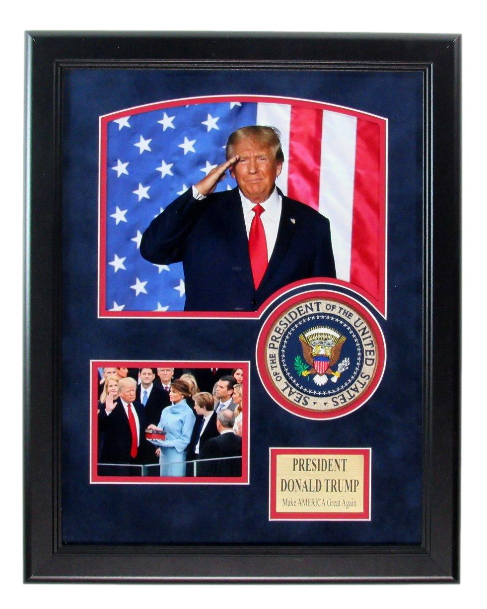 Donald Trump Former President Photo Collage Framed 186176 – Best Authentics