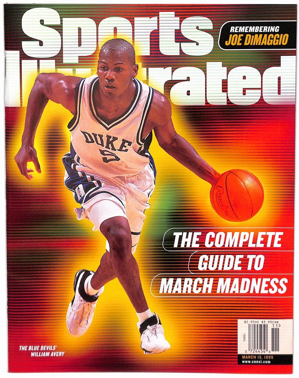 March 15, 1999 William Avery Duke March Madness Sports Illustrated NO ...