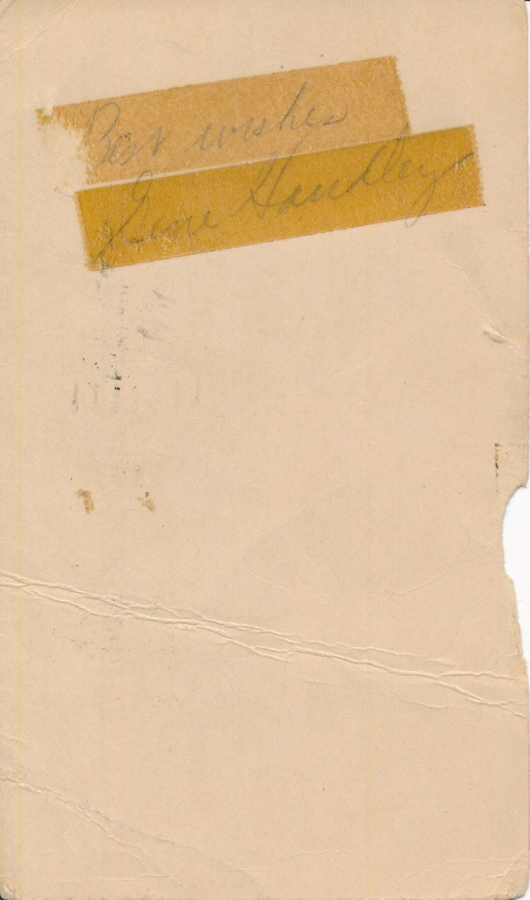 Gene Handley Philadelphia Athletics d.2009 Signed Cut Back of 1949 GPC ...
